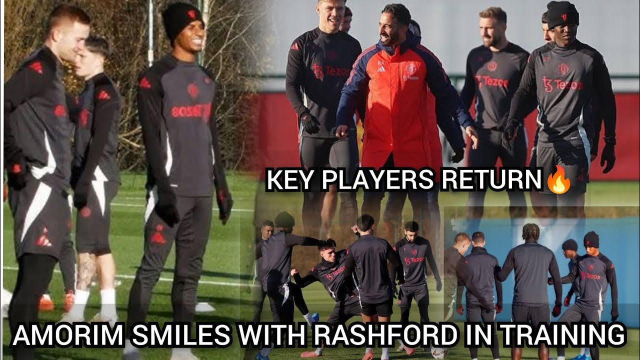 MARCUS RASHFORD & LUKE SHAW RETURNED TRAINING | Fernandez, Diallo ...