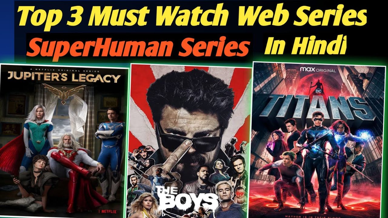 Best SuperHuman Web series In Hindi , Super hero Web Series #superhero ...