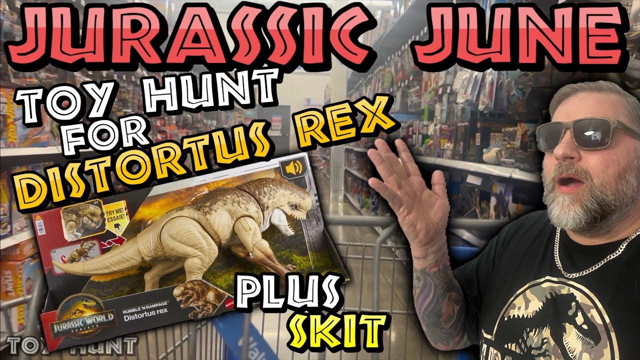 Jurassic June Toy Hunt For Distortus Rex #matteljurassicworld # ...