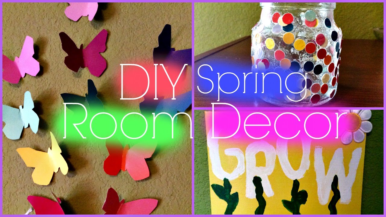 DIY Spring Room Decor - YouTube