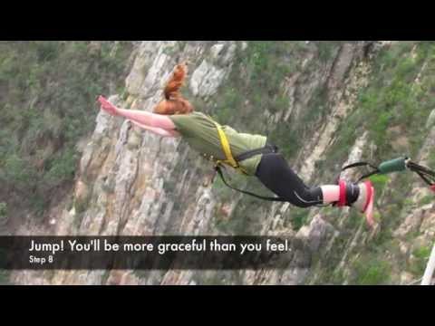 how to bungee jump in 12 simple (sort of) steps - YouTube