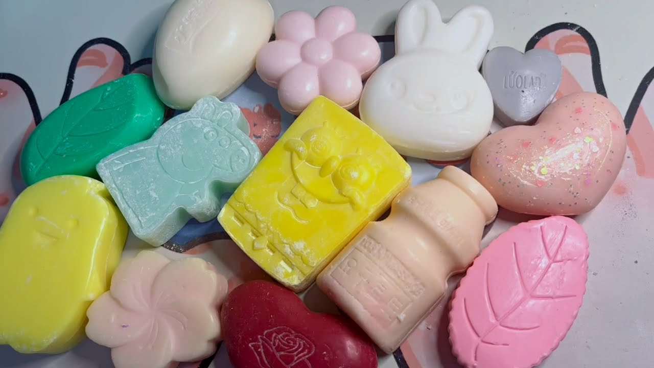 Relaxing Different shape of Soap cutting video #407 😍ML98 - YouTube