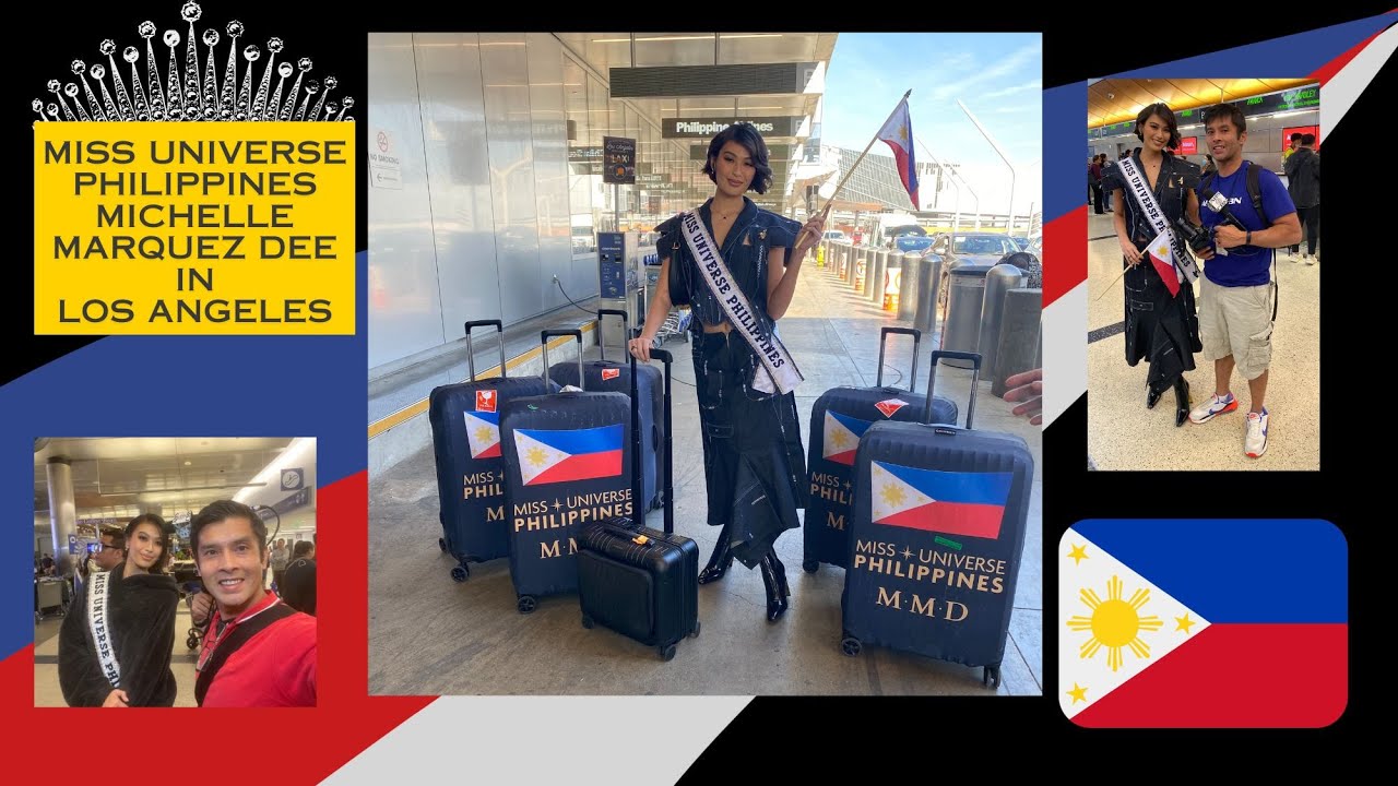 Miss Universe Philippnes Michelle Dee makes Los Angeles stop over ...