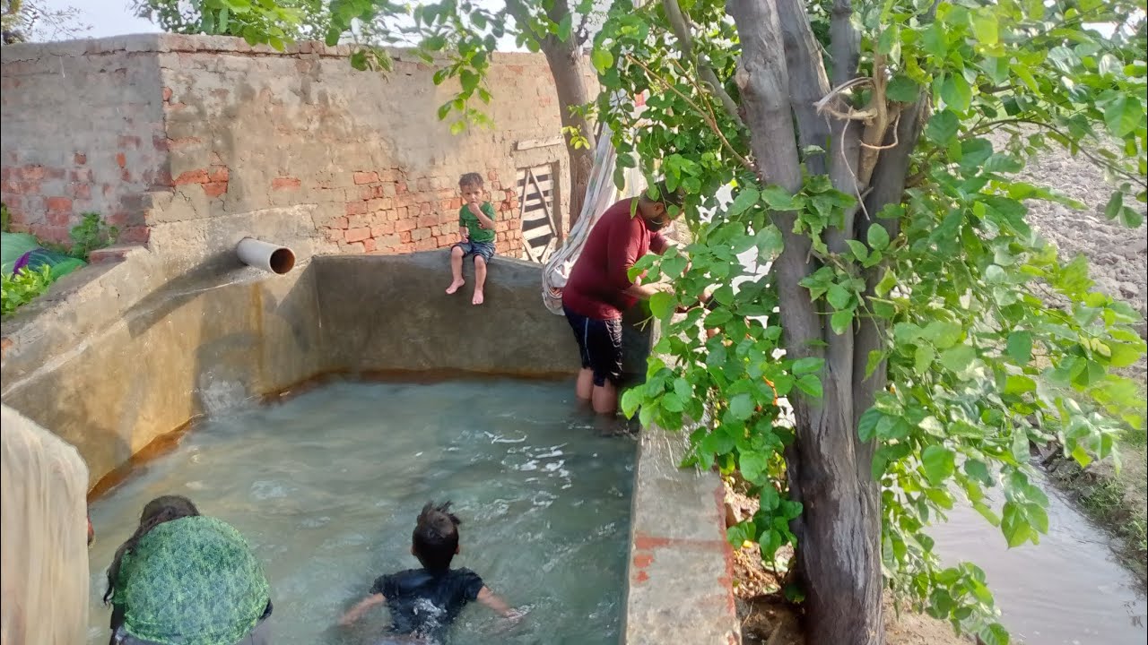pool party 🎉 in village ( buht enjoy Kia ) Mango party 🥭🥭🥭🥭🥭 - YouTube