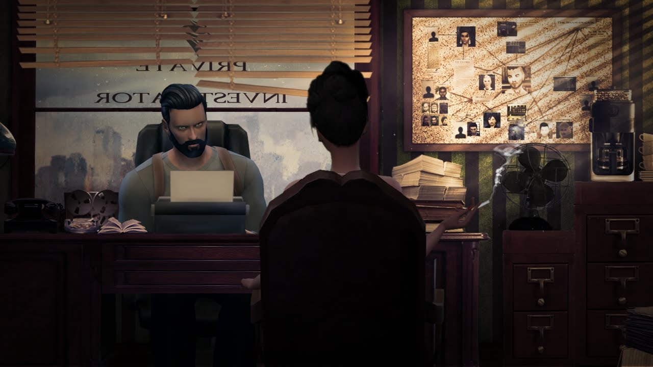 The Shaman Case - A Film Noir Private Investigator Office ASMR Ambience ...