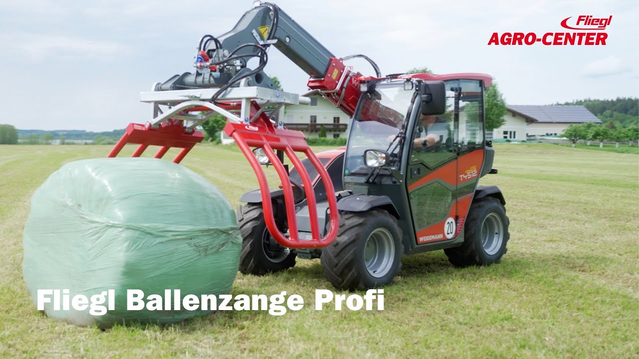Ballenzange Ballen Rundballen »Profi-Combi« | Fliegl Agro Center - YouTube