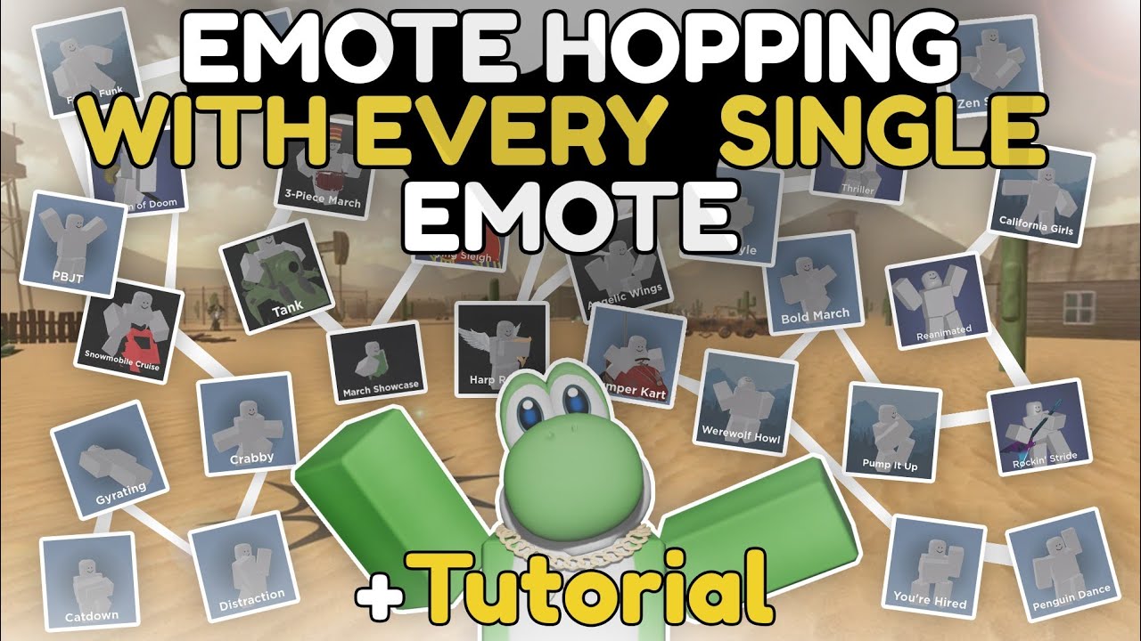 Emote Hopping with All Emotes | Emote Hopping Tutorial - YouTube