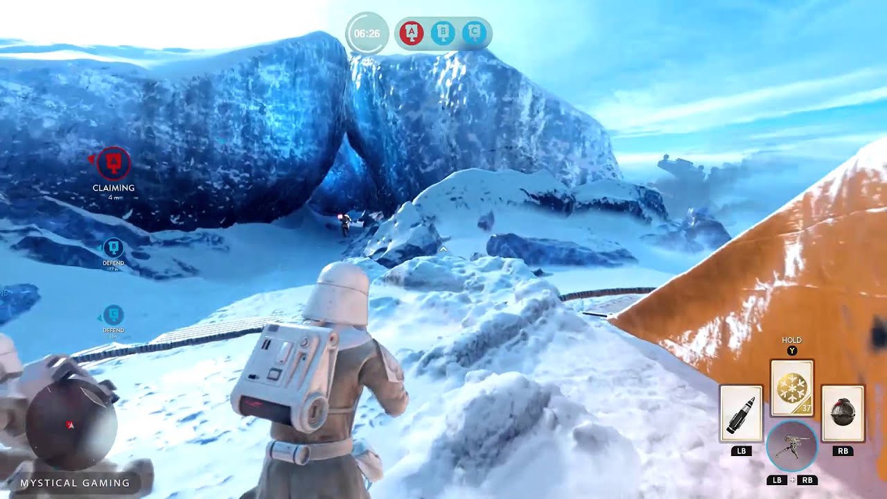 Star Wars Battlefront - Droid Run - Ice Caves (Hoth) (XBOX ONE) - YouTube