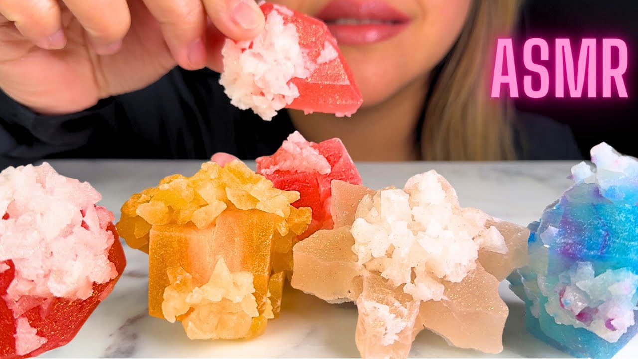 Crystal Gem Candy ASMR | Crunchy Sounds | MUKBANG - YouTube