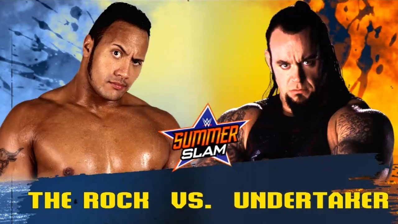 WWE The Rock vs Undertaker: SummerSlam - YouTube
