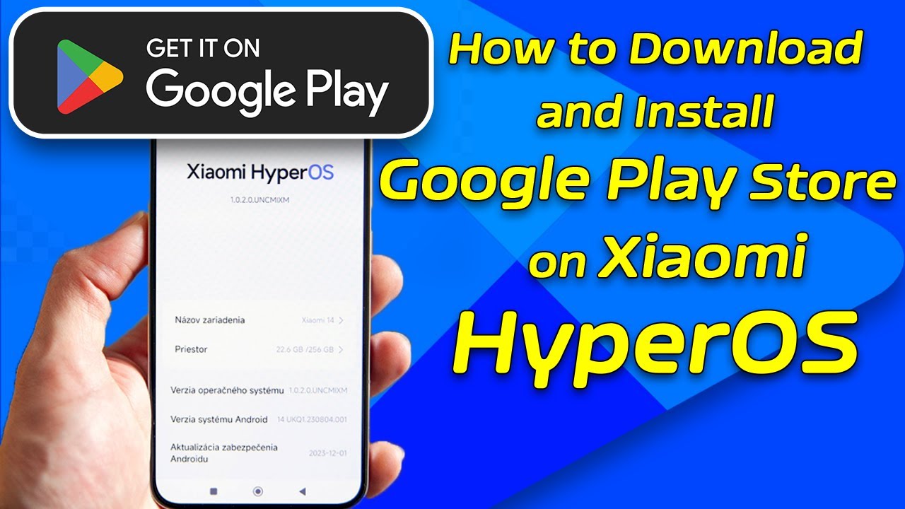 How to download and install Google Play Store on Xiaomi HyperOS. - YouTube