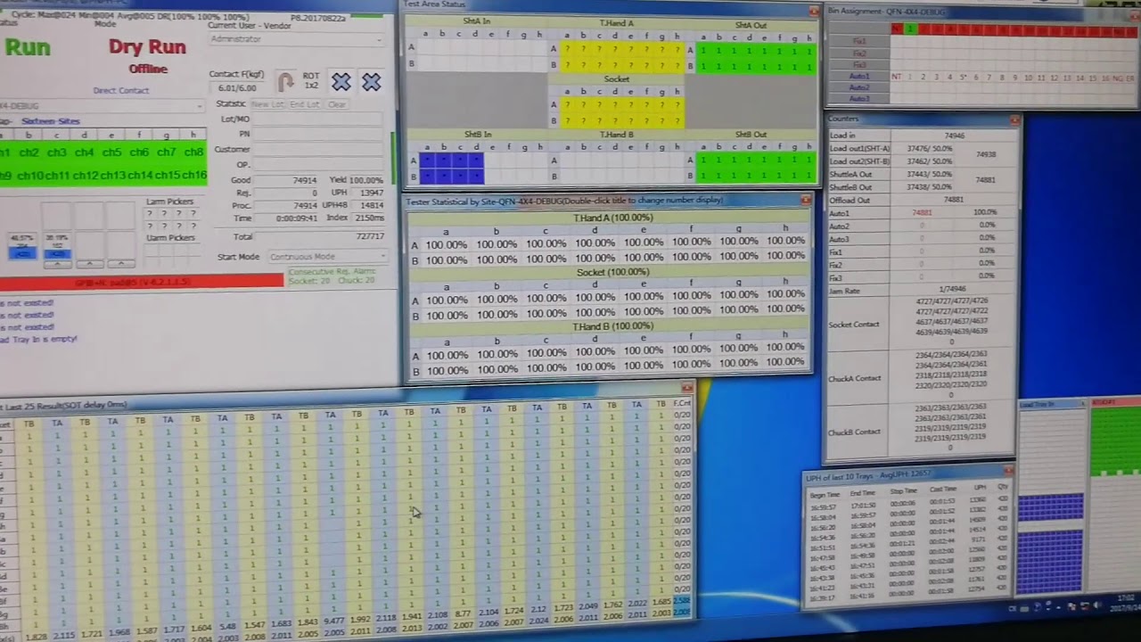 JHT EXCEED-8016H 16sites pick and place handler - YouTube