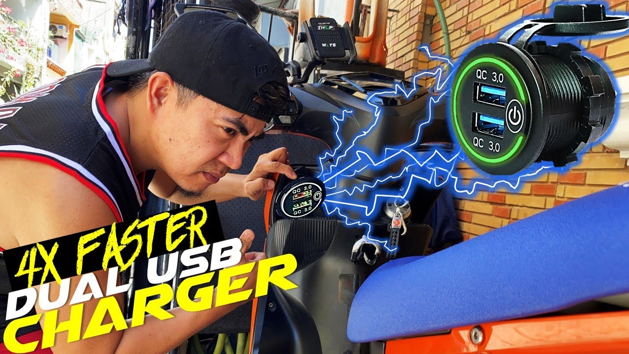USB Charging port | DIY Installation on MIO MXi - YouTube
