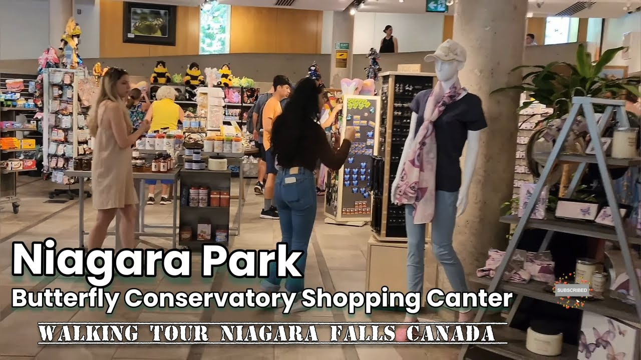 Shopping in Butterfly Conservatory Store | Niagara Falls 4K - YouTube