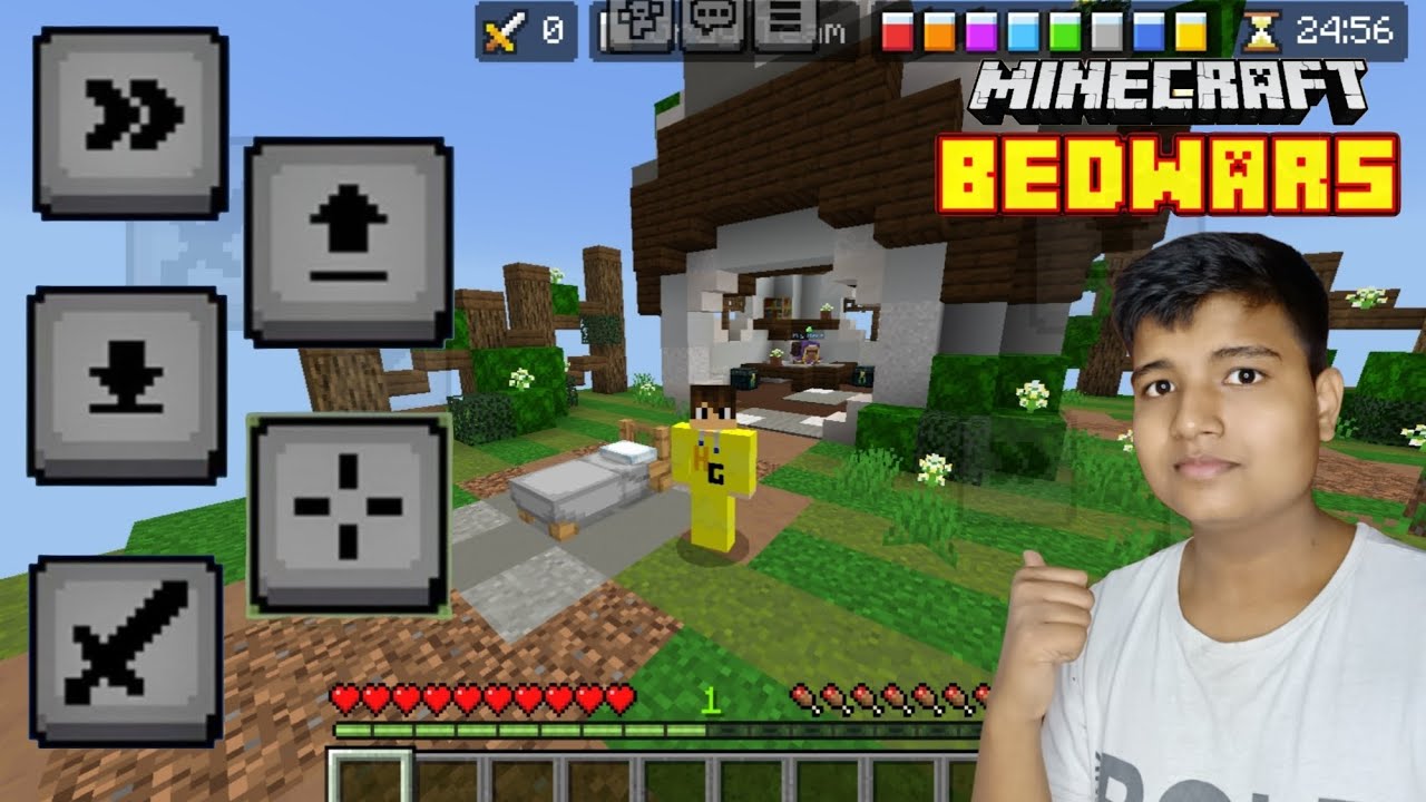 MINECRAFT BEDWARS MOBILE PE - YouTube