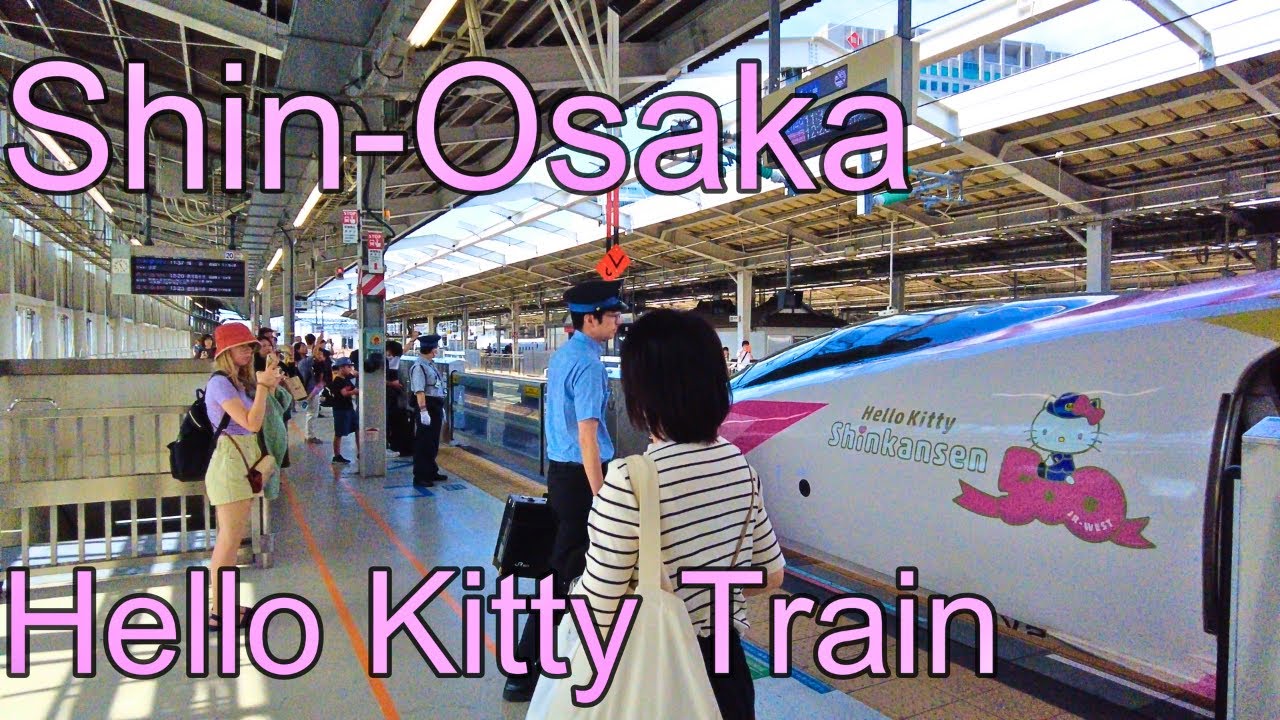 【Osaka Walk🐈】Shin-Osaka Shinkansen Station/ Hello Kitty Train [4K ...