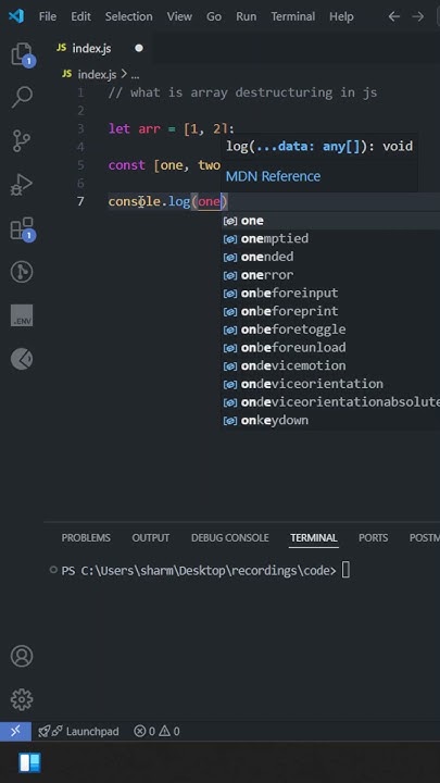 Javascript Array Destructuring Explained 🚀 Simplify Your Code