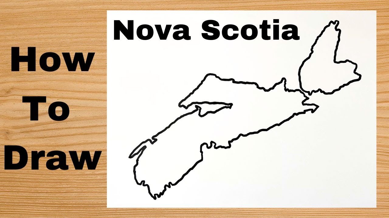 Drawing Nova Scotia Province Map - Canada - YouTube