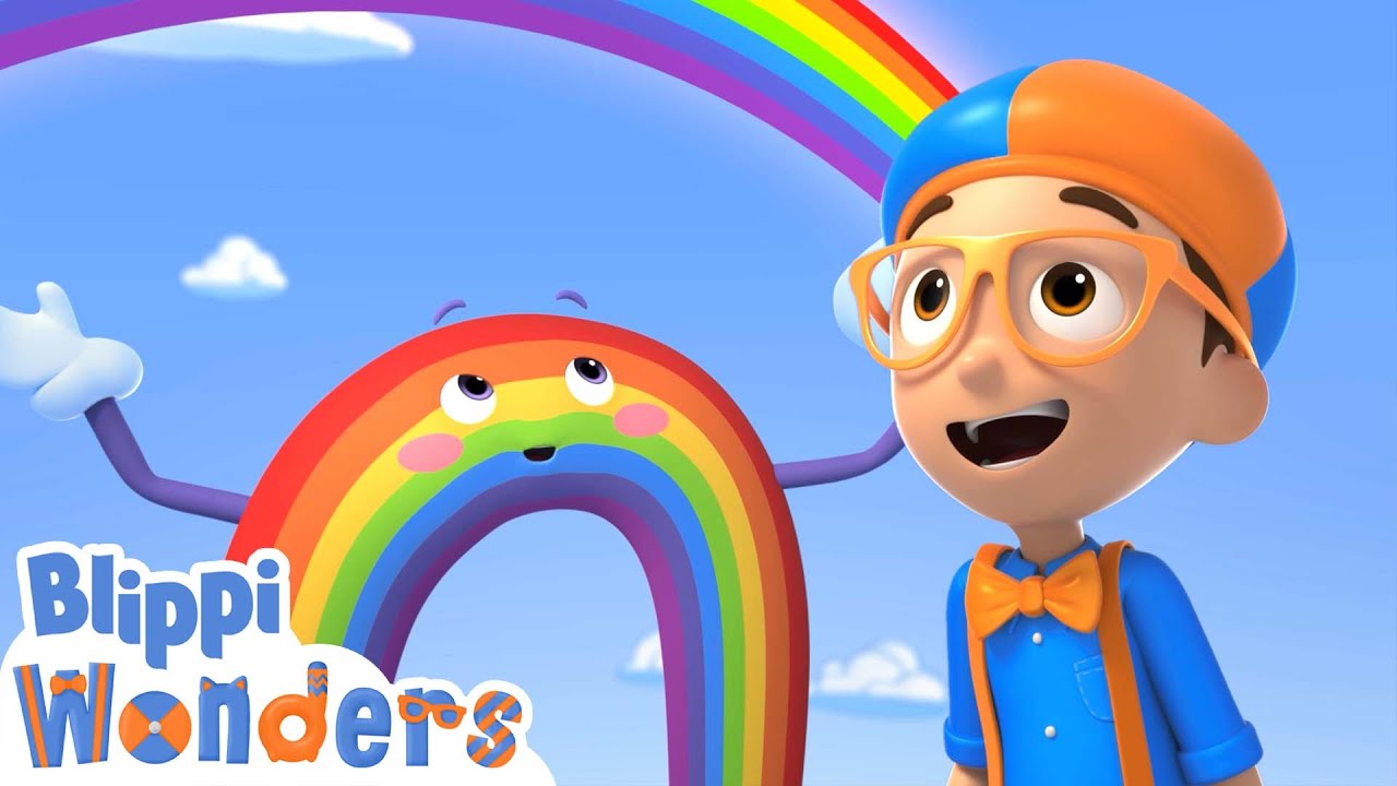 Explore Rainbow Colors with Blippi! | Blippi Wonders | Cartoons for ...