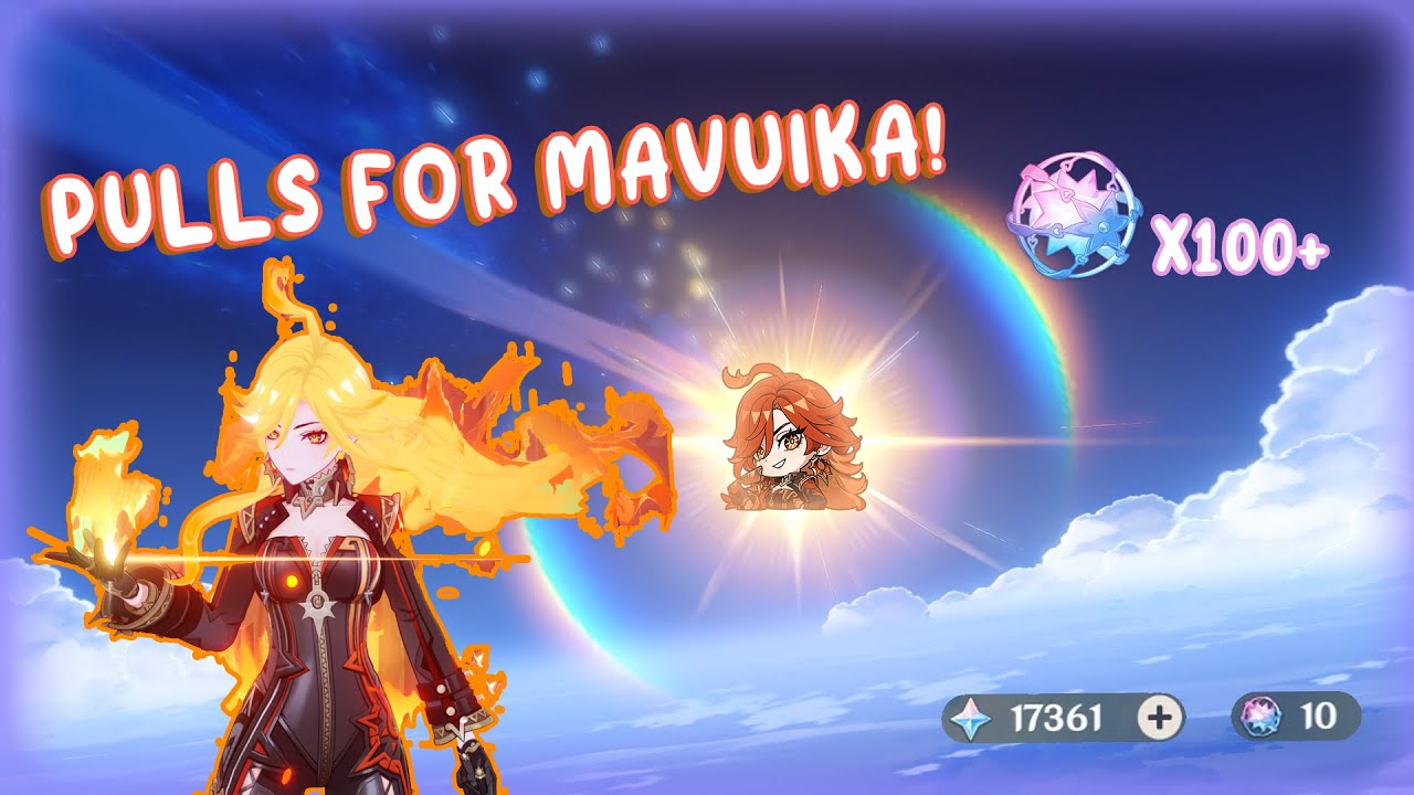 Pulls for Mavuika! + Showcase ⊹₊ ⋆ | cozy genshin gameplay - YouTube