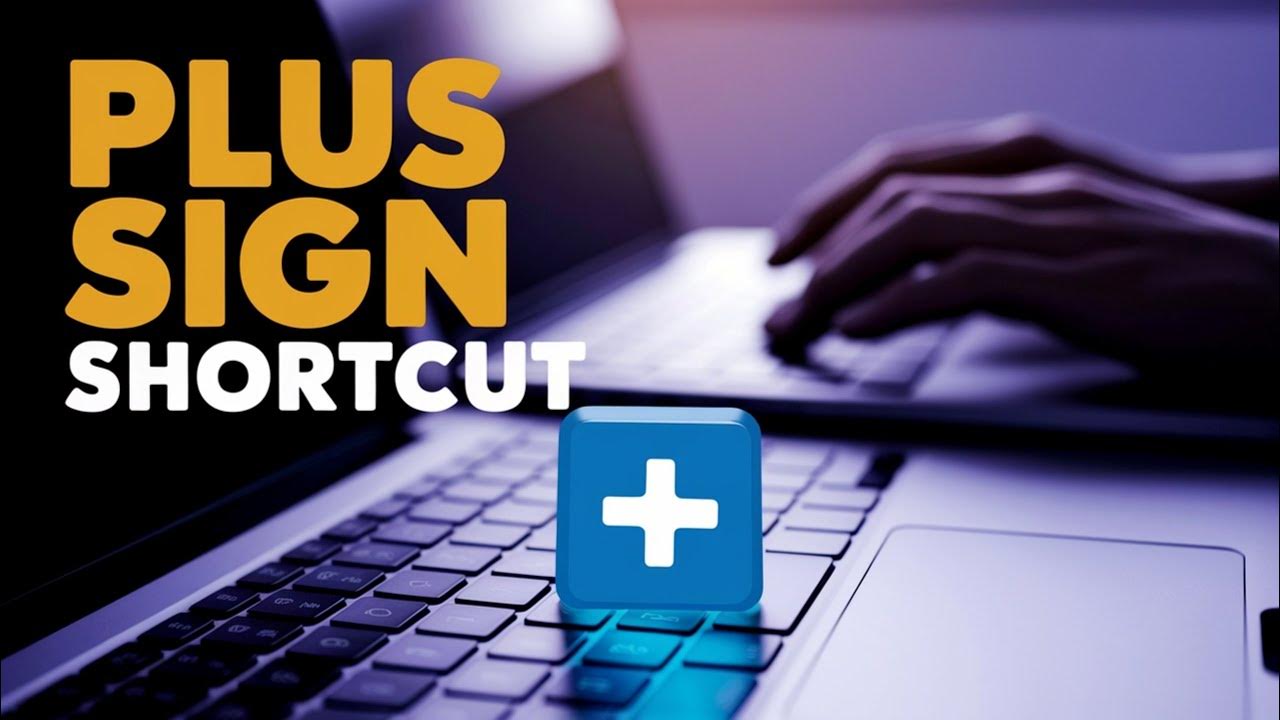 How to type plus [ + ] sign on your laptop - YouTube