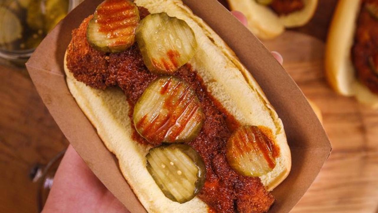 Spike Mendelsohn's Hot Chicken Fingers with Bread 'n Butter Pickles ...