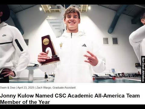 Swimmer Jonny Kulow talks FCA - YouTube