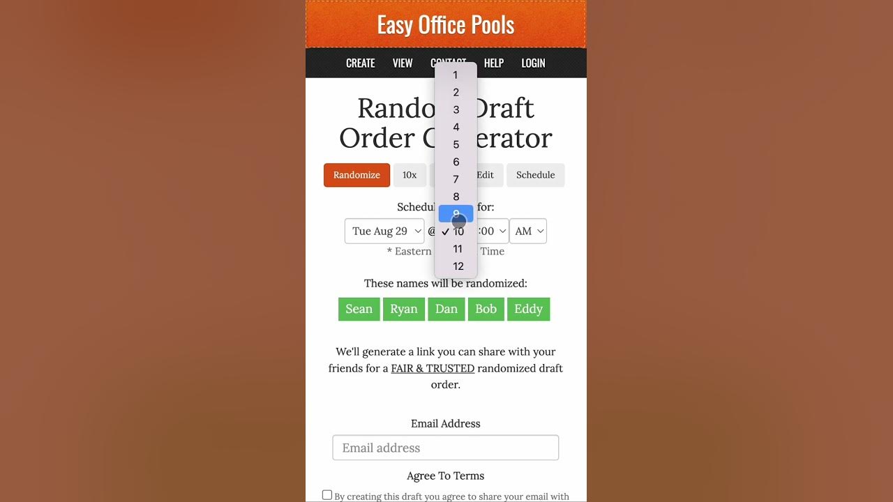Random Draft Order Generator Demo - YouTube