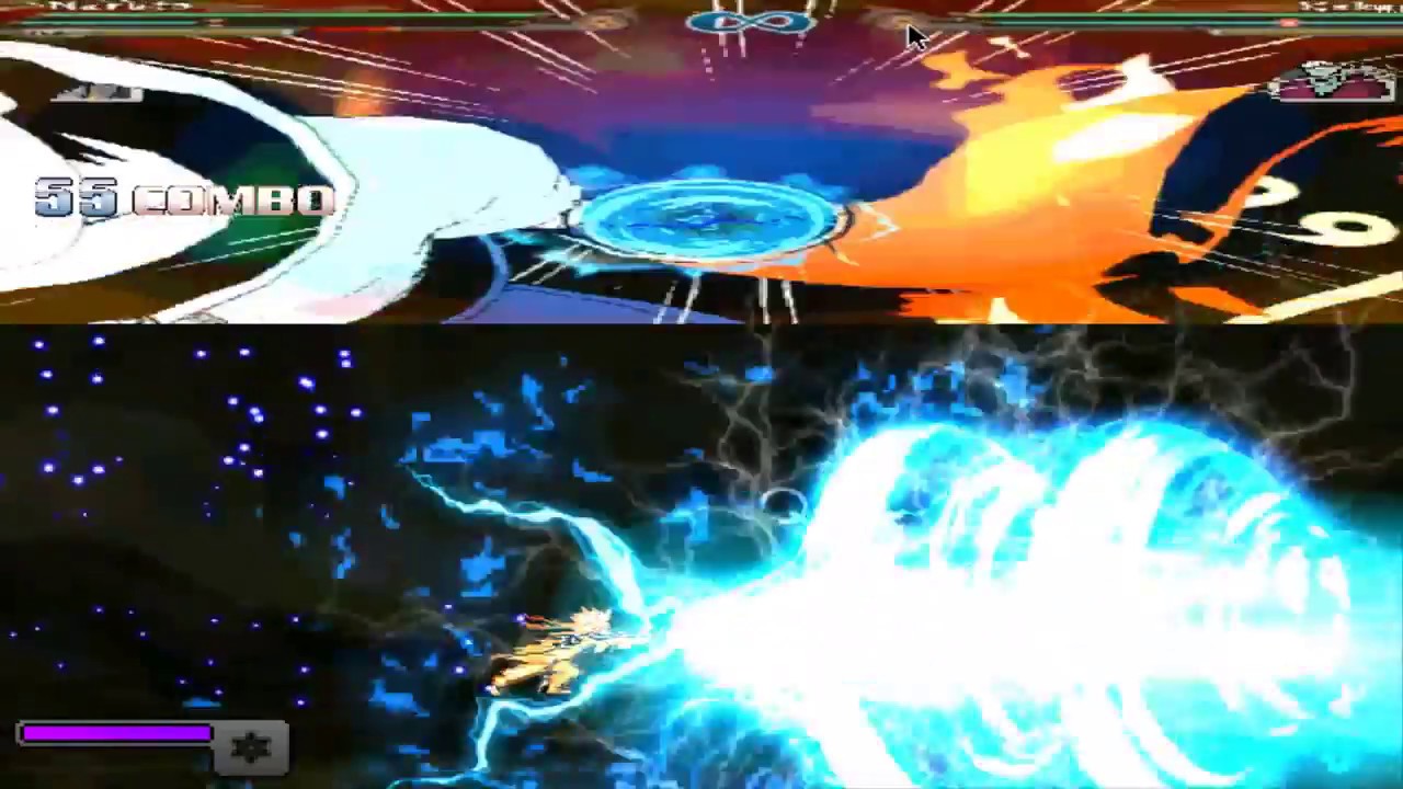 Rasenchidori sasuke all 30% MUGEN(new project) by me+DOWNLOAD - YouTube