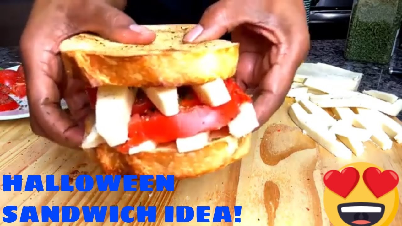 Best Sandwich Idea For Halloween | Spooky Dracula Sandwich Recipe! # ...