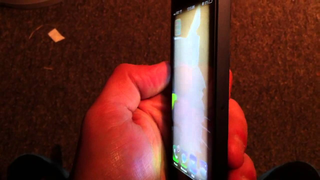iPhone 5 Defect: Severe Backlight Bleed - YouTube