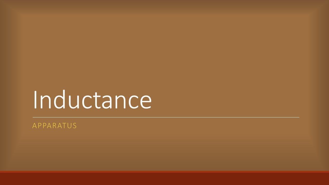 Inductance Experiment - Apparatus and Procedure - YouTube
