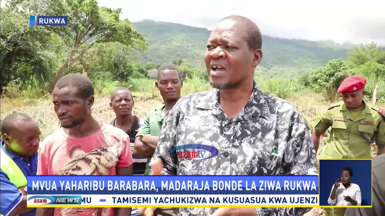 Mvua yasimamisha usafiri Rukwa, Katavi, Songwe - YouTube