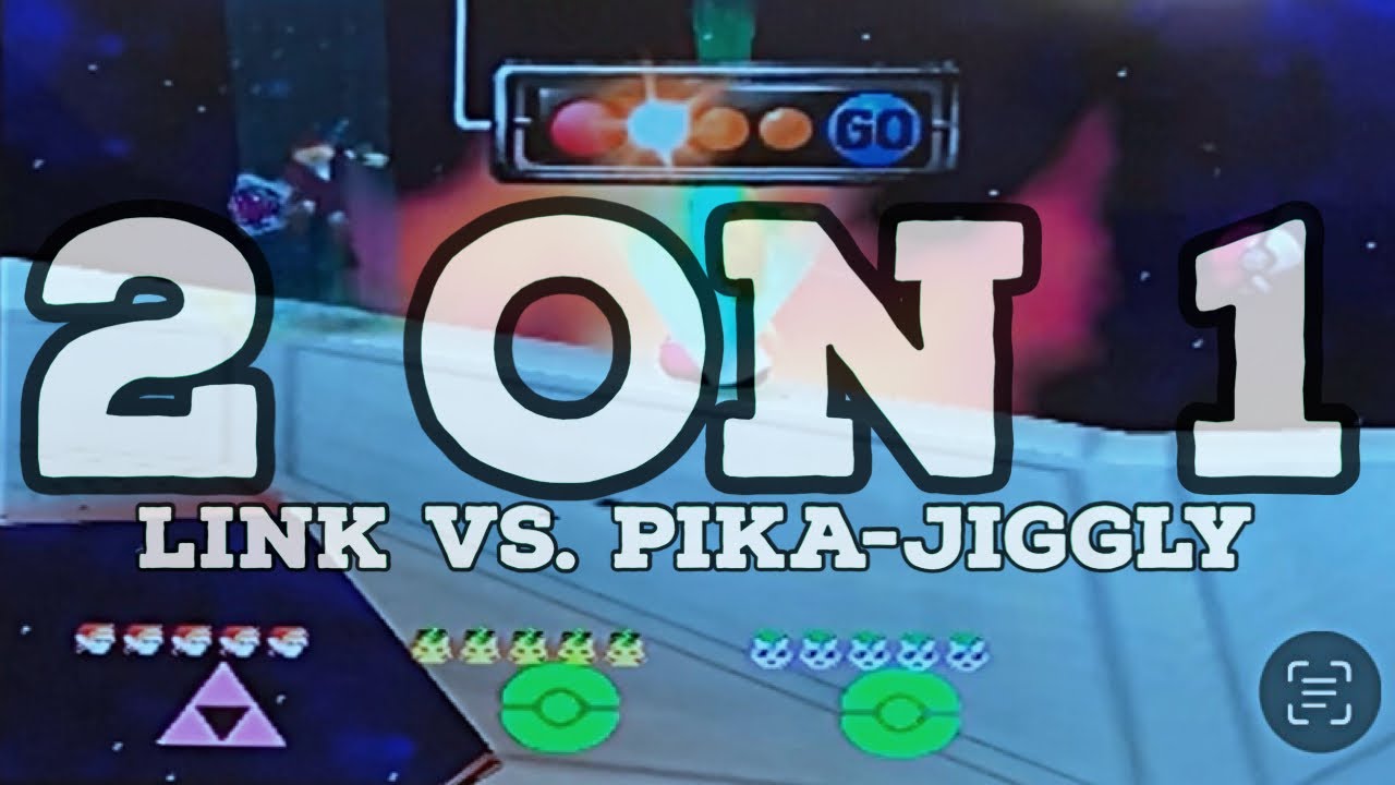 Super Smash Bros. 64 - Link Takes on Pika-Jiggly (2 on 1) - YouTube