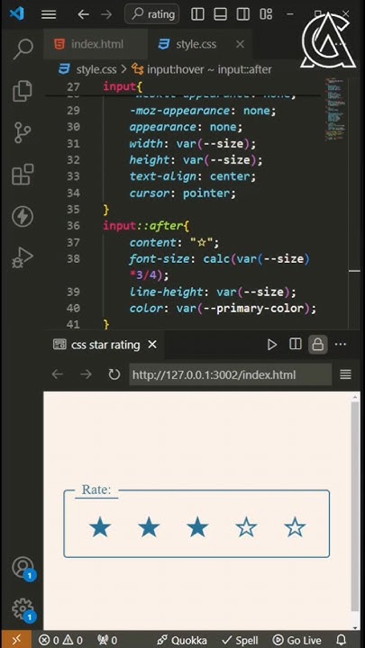 Pure CSS Star Rating - YouTube