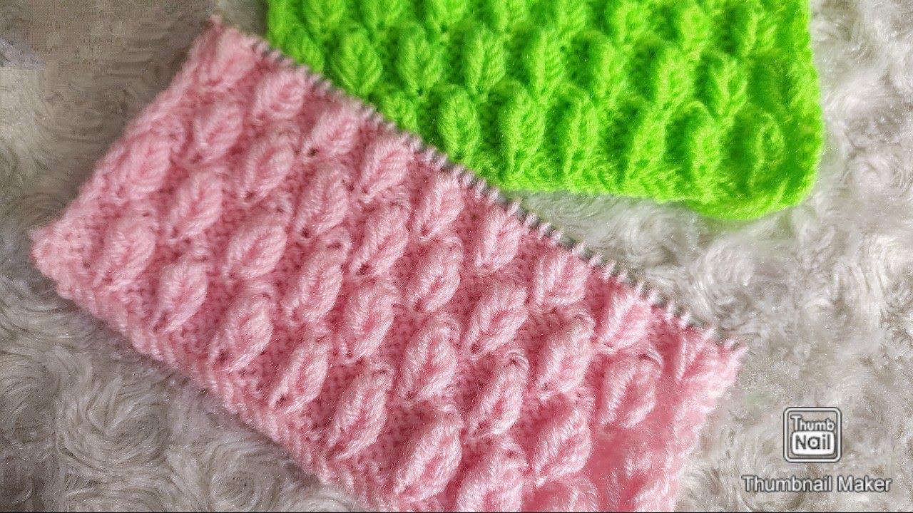 Bunai ka bahut pyara design, pattern no. (3) -Pattiyon wala pattern ...