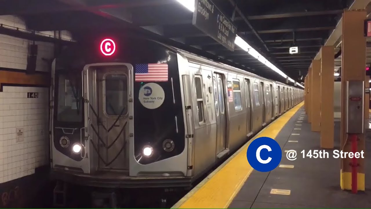 NYC Subway: IND R160A (C) Train @ 145th Street (HD 60FPS) - YouTube