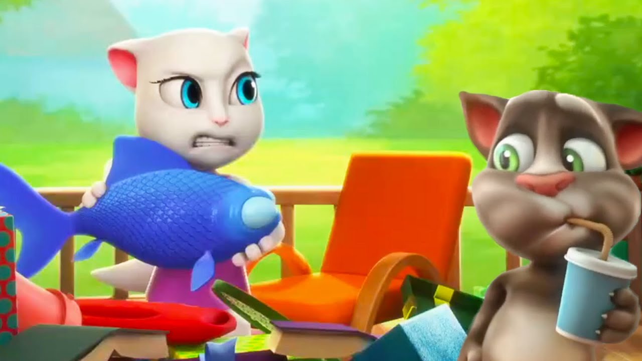Talking Tom 😼 おもしろい料理の日 Funny Cooking Day 😼 Cartoon For Kids ⭐ アニメ短編 ...