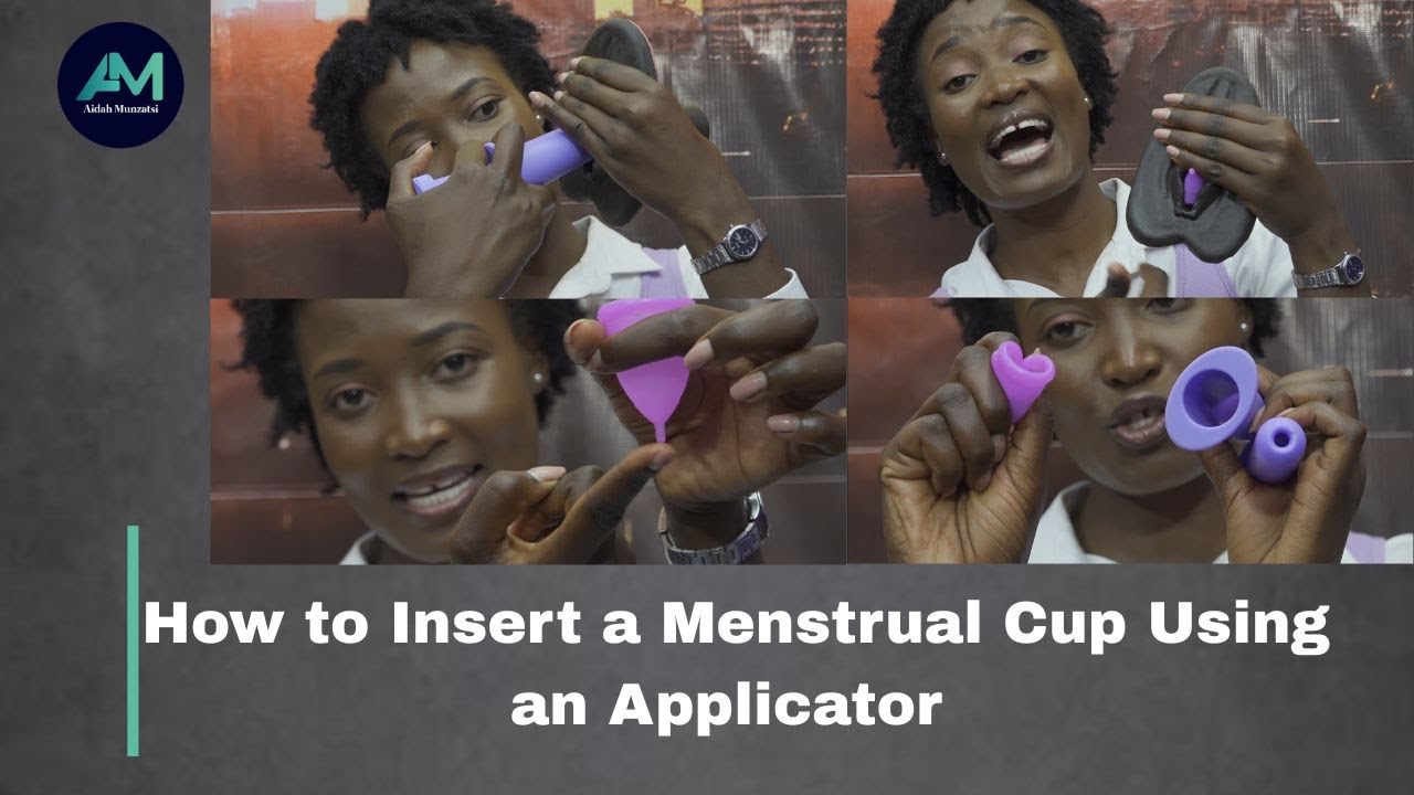 How to Insert a Menstrual Cup Using an Applicator | Beginner Period ...