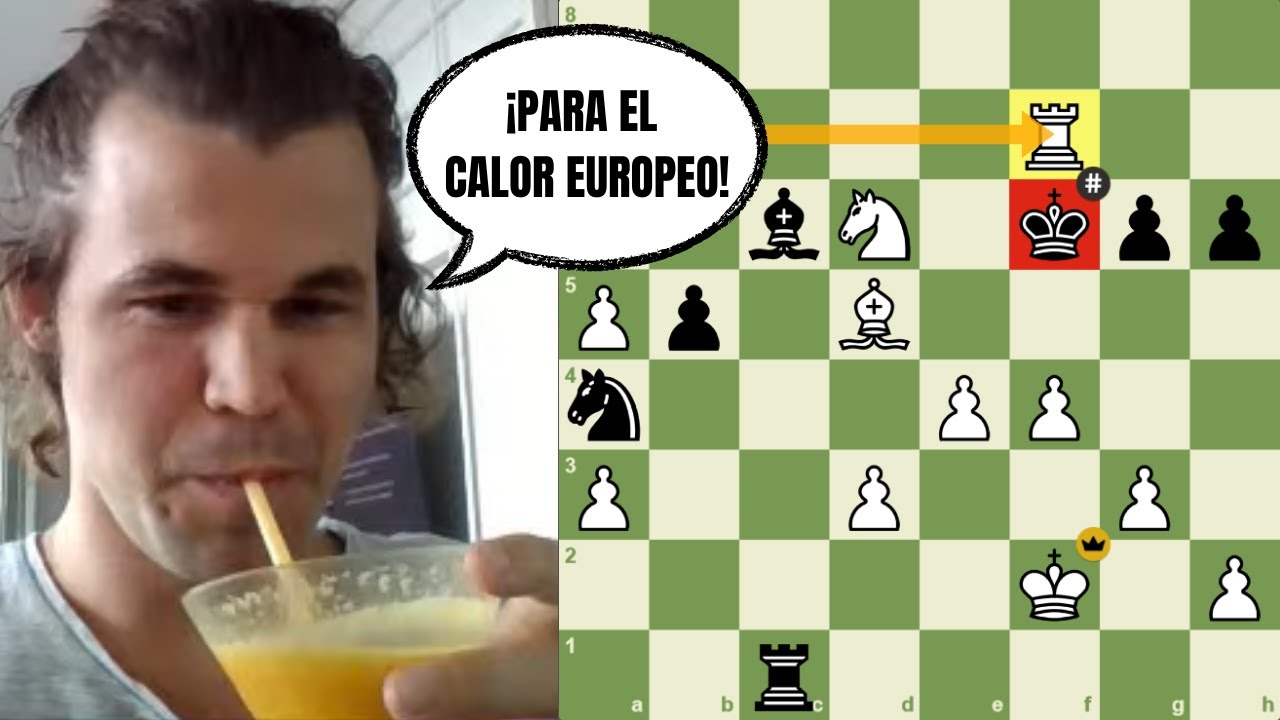 ¡DA JAQUE MATE MIENTRAS BEBE UN TRAGO! 🍸: Carlsen vs Hansen (Bullet ...