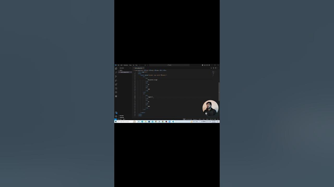 Table Tag In Html Coding Htmlacademy Html Html5 Htmlcss Css Htmllanguage Tables