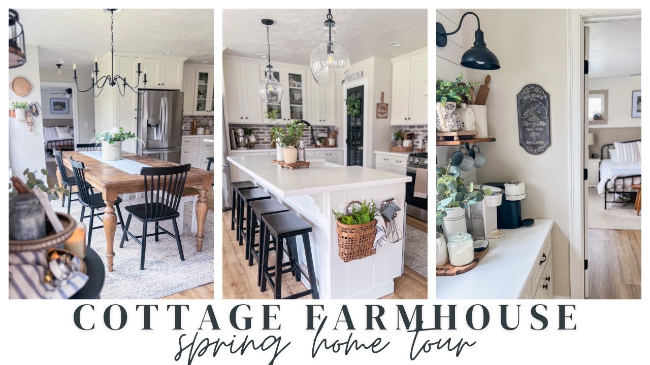 SPRING HOME TOUR // COTTAGE FARMHOUSE SPRING HOME DECOR TOUR ...
