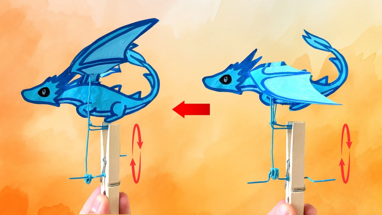 How To Make A Simple Flying Dragon - DIY Flying Dragon Instructions ...