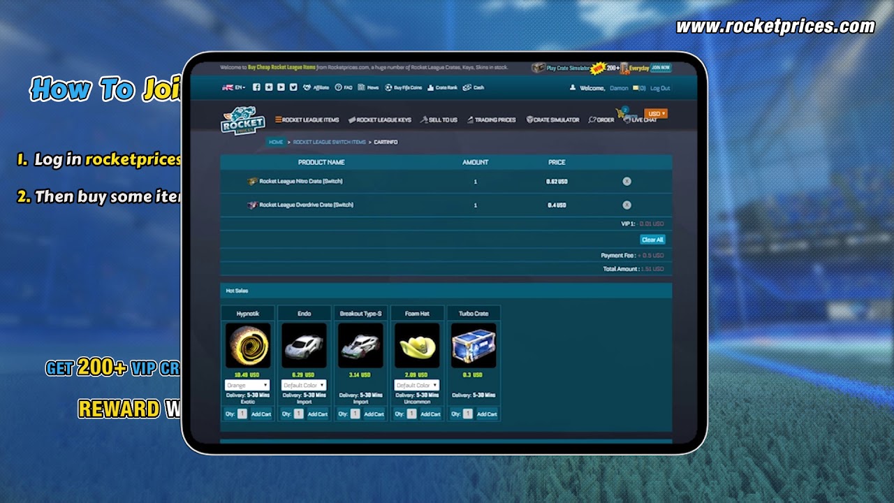 🚀How To Win Huge Free Rocket League Items Weekly By Playing Our Free RL ...