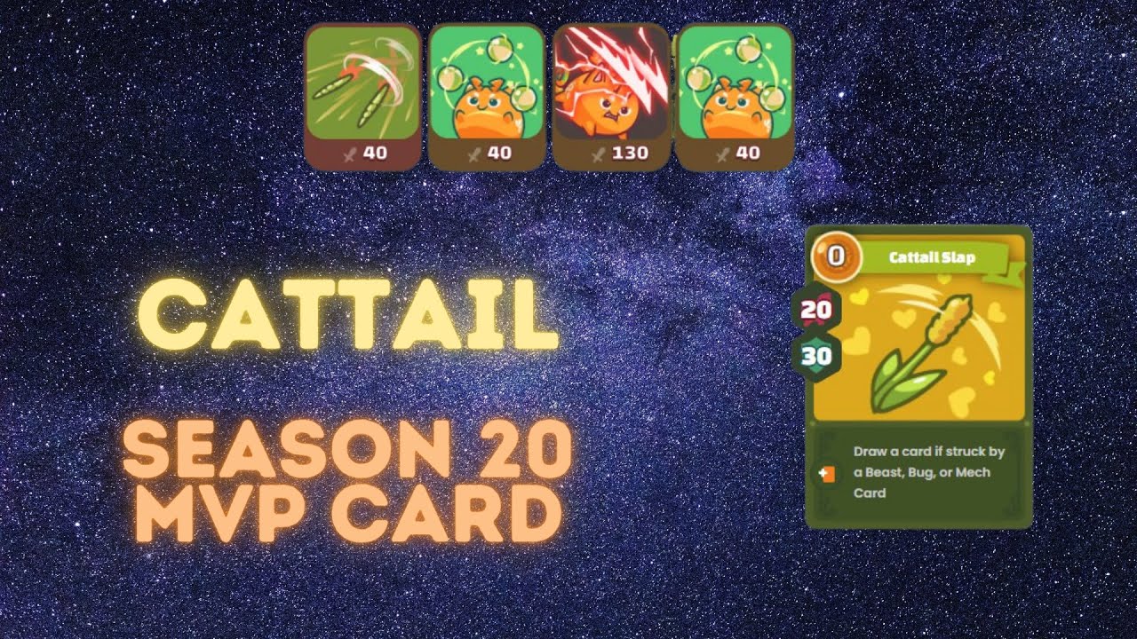 Axie Infinity - Cattail Card, Season 20 MVP Card? - YouTube