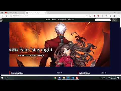 How To Create Complete Responsive Anime Website Design Using HTML CSS ...