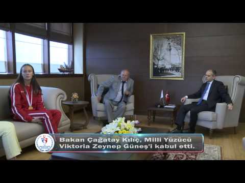 Spor Bakanımız Suat Kılıç  Viktorya Zeynep Güneş'i kabul etti.