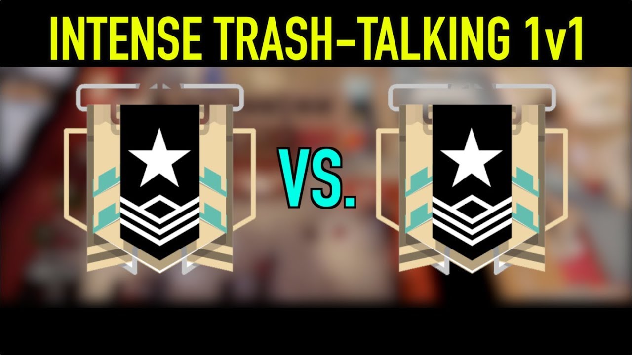 PLAT 1 vs. PLAT 1 - INTENSE TRASH-TALKING 1v1: Rainbow Six Siege - YouTube