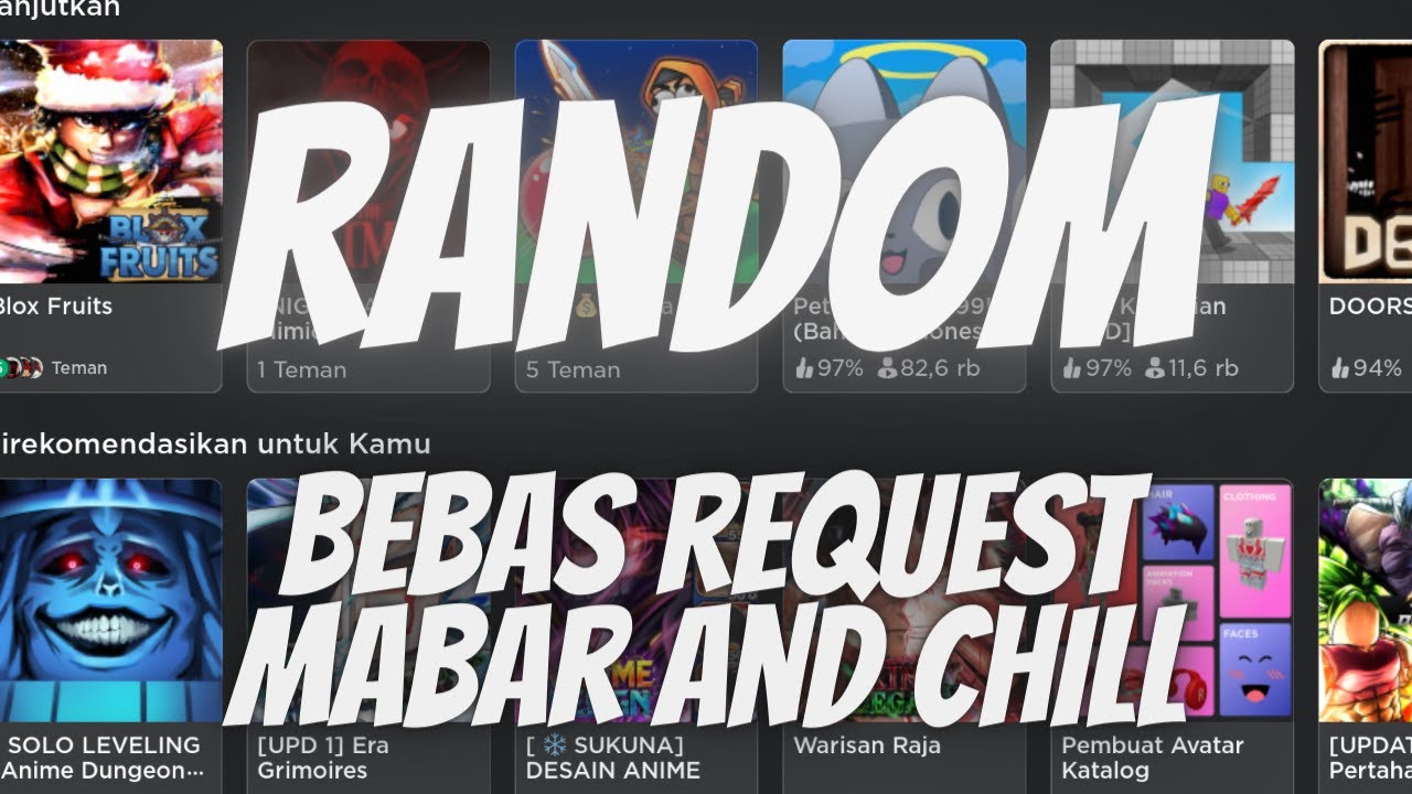Weekend Mabar Roblox Random - Roblox Indonesia - YouTube