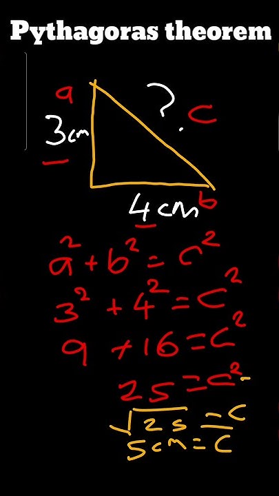 How To Solve Pythagoras theorem - YouTube